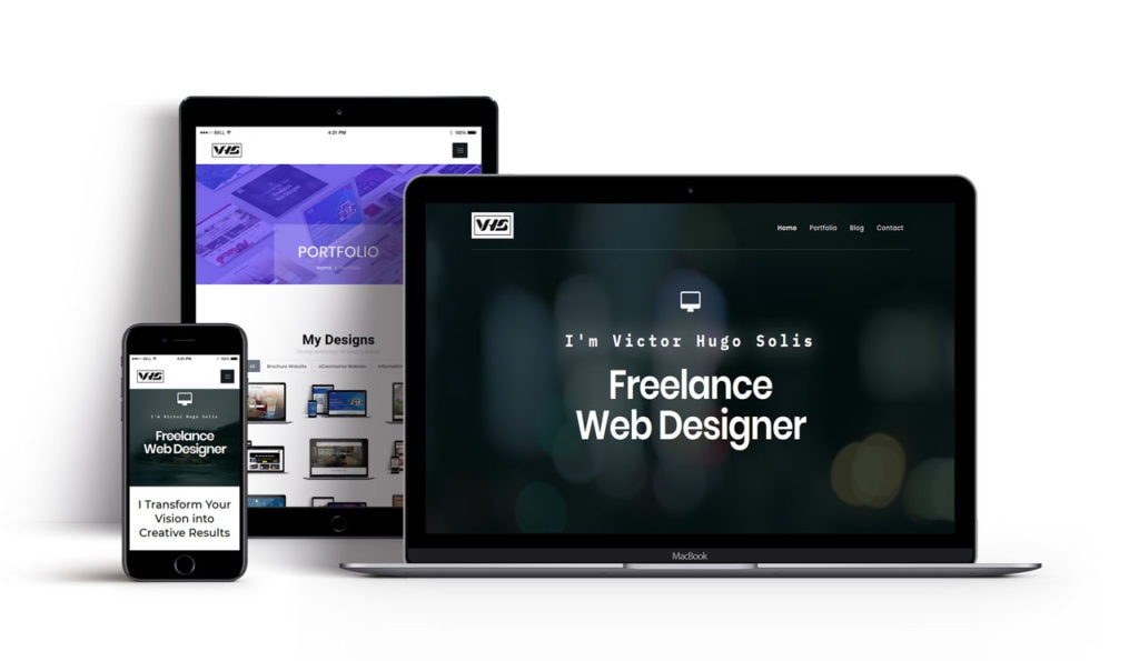 Brochure Website Design - Victor Hugo Solis Web Designer